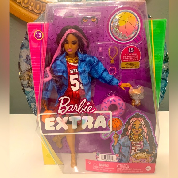 Barbie | Toys | Barbie Doll Extra Number 3 With Pet Basketball New ...
